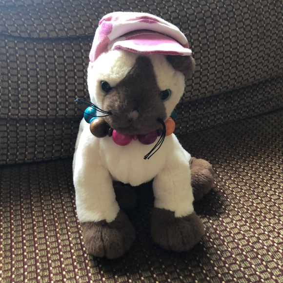 webkinz | Other | Webkinz Siamese Cat With Pink Camo Hat | Poshmark
